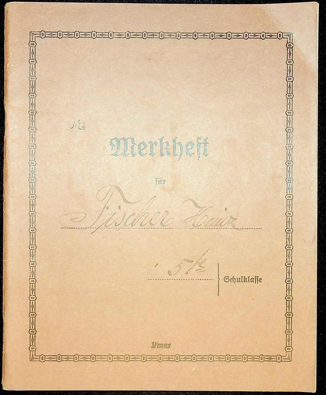 Small Acts of Defiance: A Look Inside Heinz Fisher's Notebook